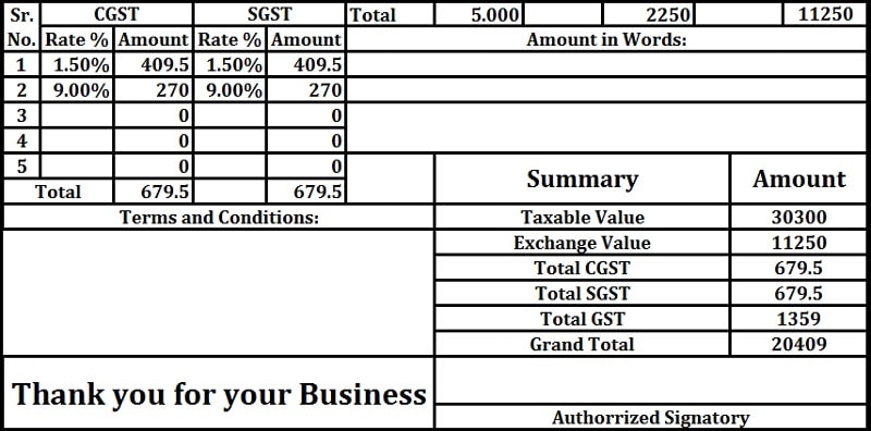 Get Interior Design Gst Bill Format Free Resource