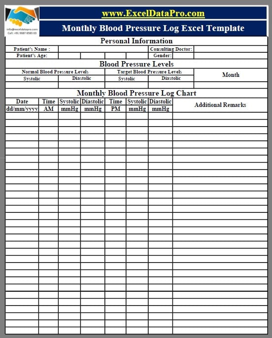 Blood Pressure Log Printable Cheap Wholesale Save 40 Jlcatj gob mx