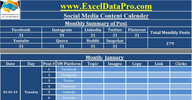  Content Calendar Template Excel Download Best Free Template For You